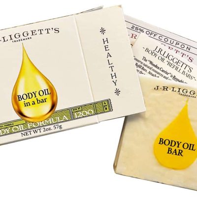 Body Oil Bar with Bamboo Wafer - J.R.LIGGETT'S